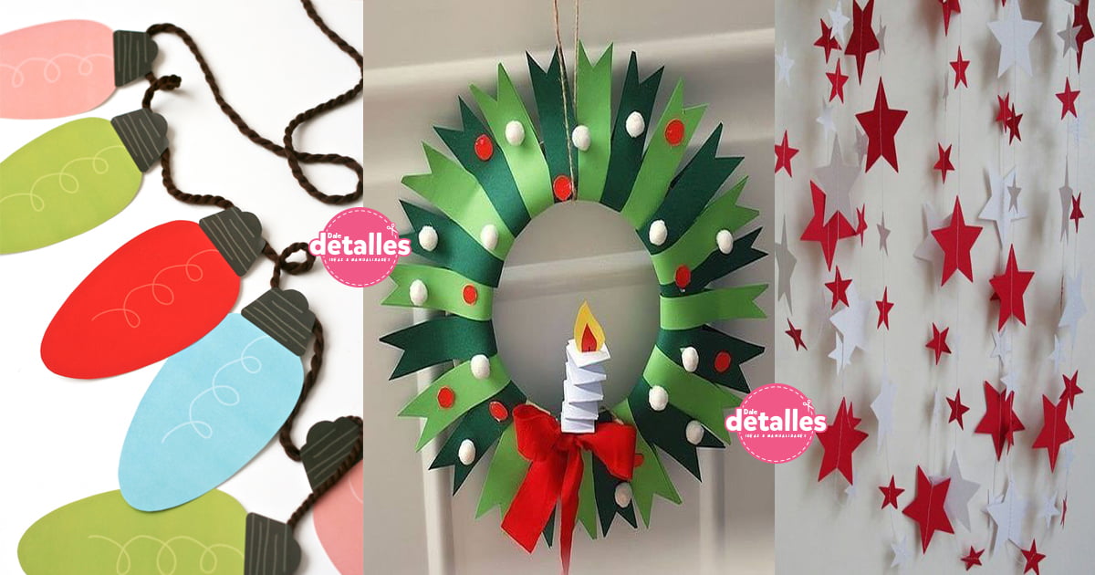 Manualidades navideñas con papel - Dale Detalles