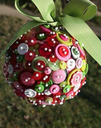 Crea increíbles decoraciones navideñas con botones - Dale Detalles