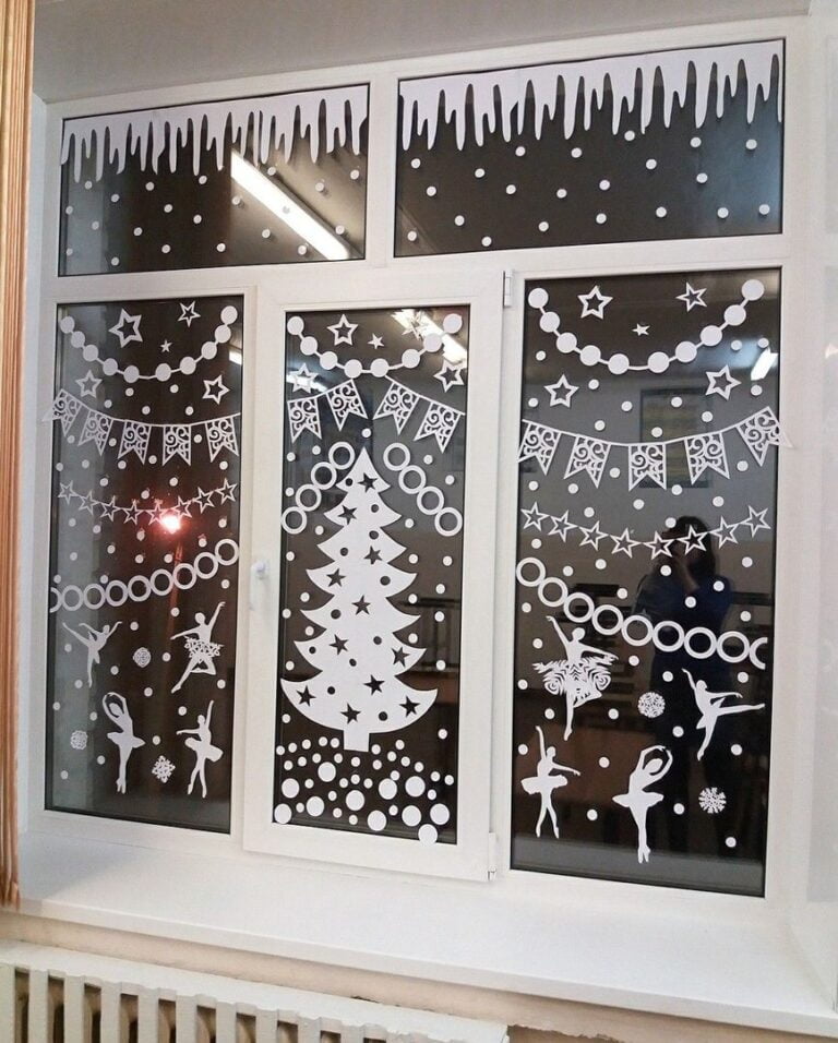 Decoración navideña para ventanas - Dale Detalles